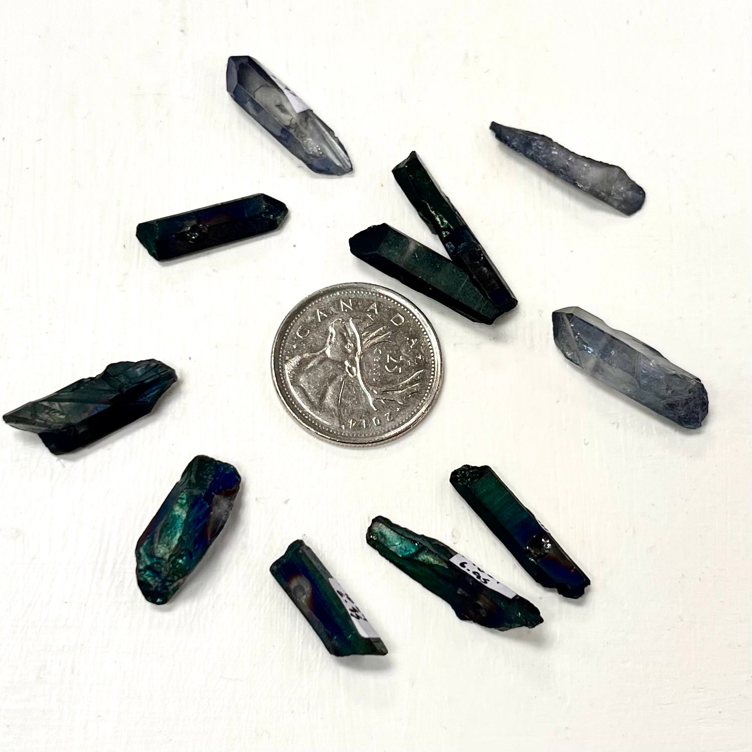 Titanium Aura Quartz Drilled Points – Planet Botanix Ottawa